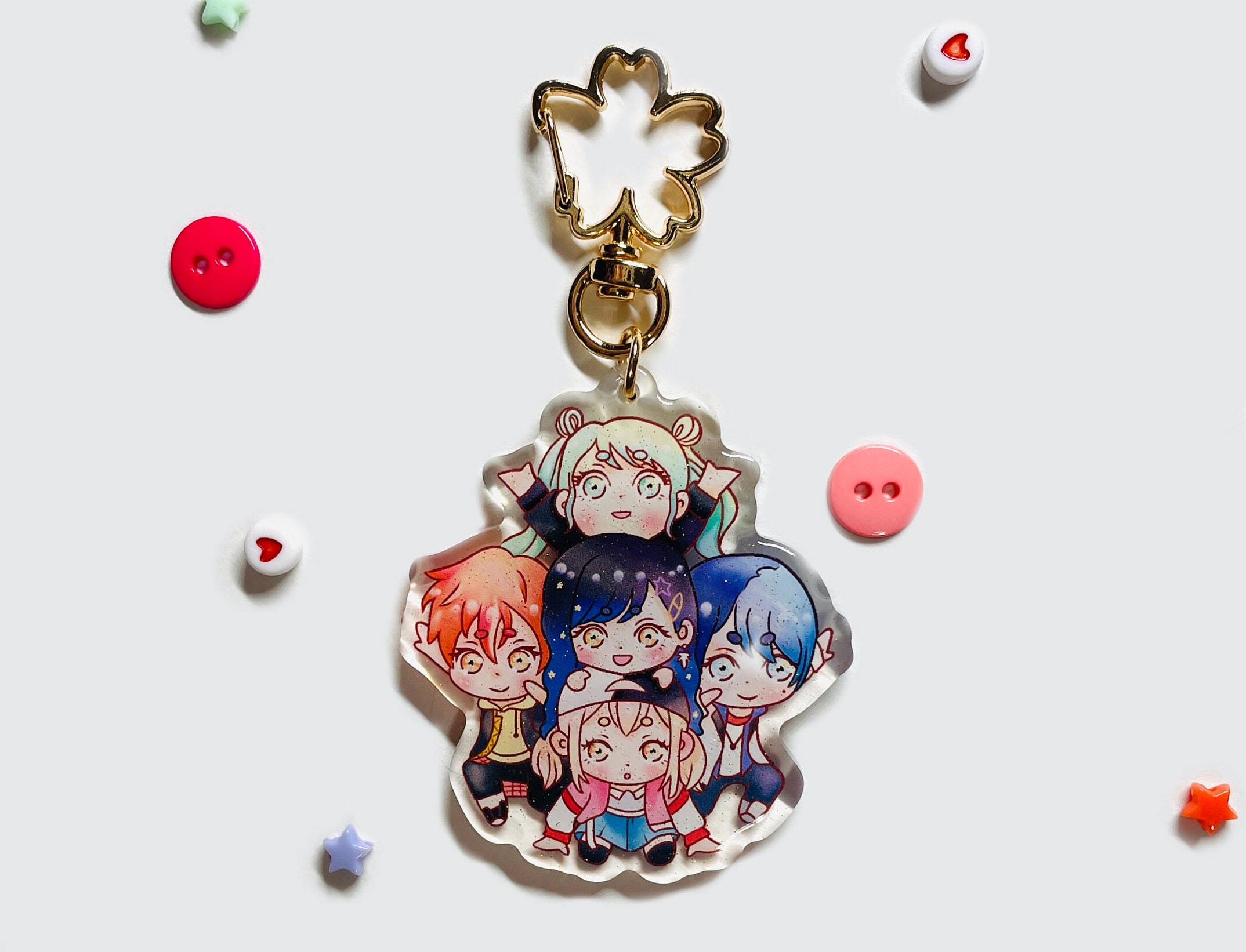 Vivid Bad Squad Anime Keychains Kawaii Keychains - Etsy