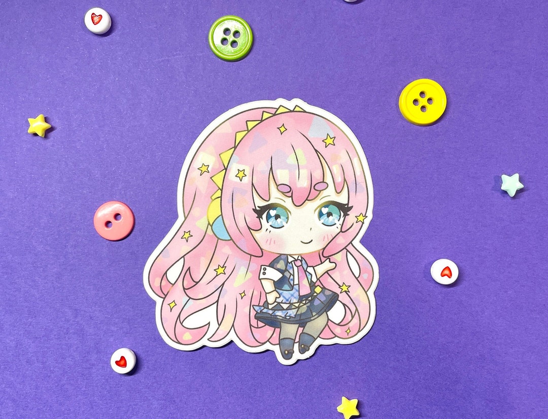 Luka Vinyl Sticker Anime Sticker Prosekai Kawaii Chibi Waterproof ...