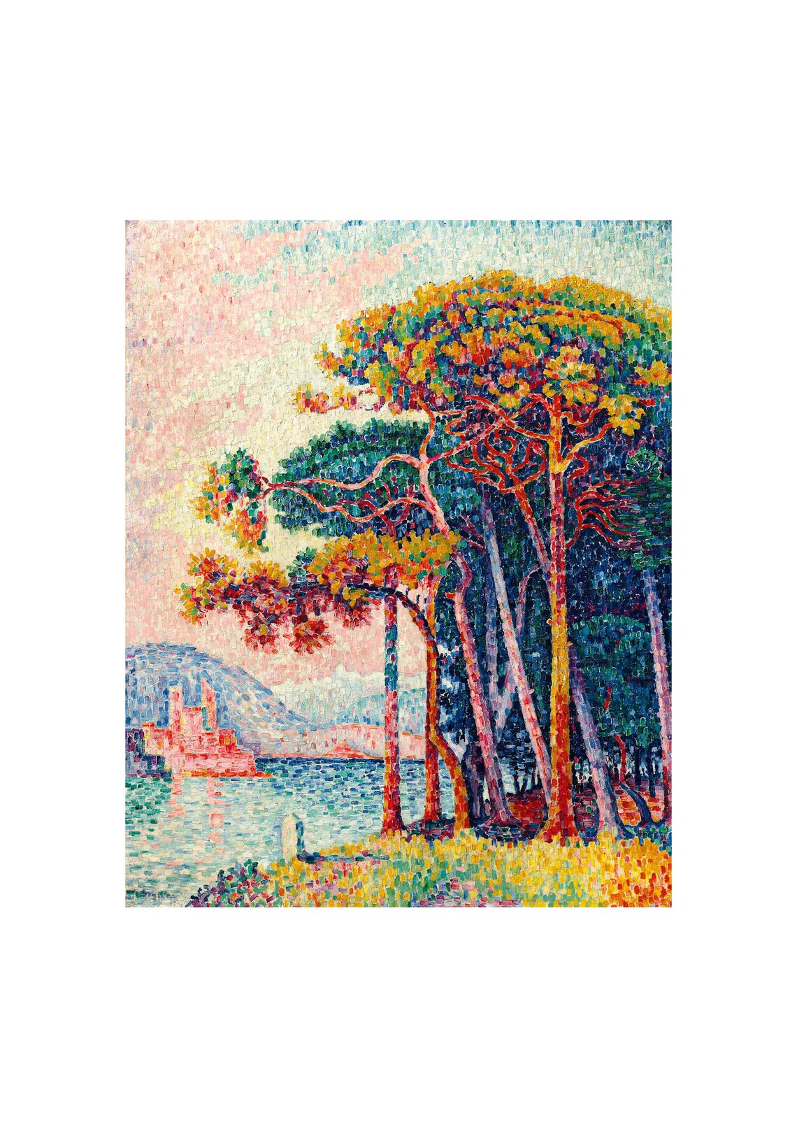 Paul Signac: Antibes (1888) - Museum Quality Giclee Print / Canvas - Etsy