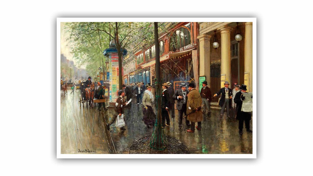 Jean Beraud : "the Great Boulevards. the Variety Theater", C. 1895 ...