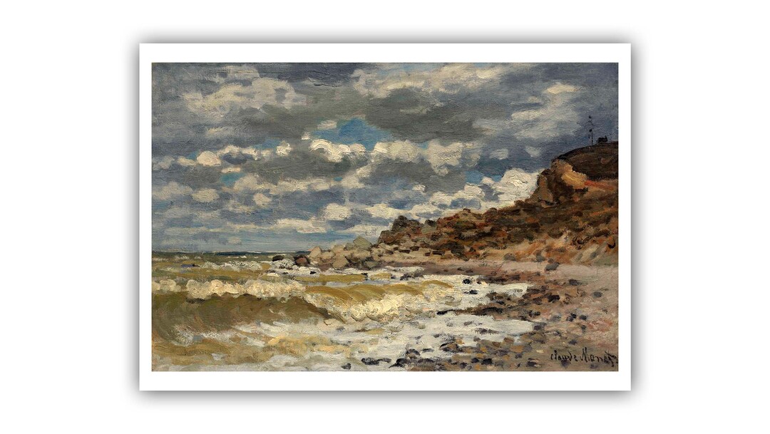 Claude Monet : "seaside at Sainte-adresse", 1868 - Museum Quality ...