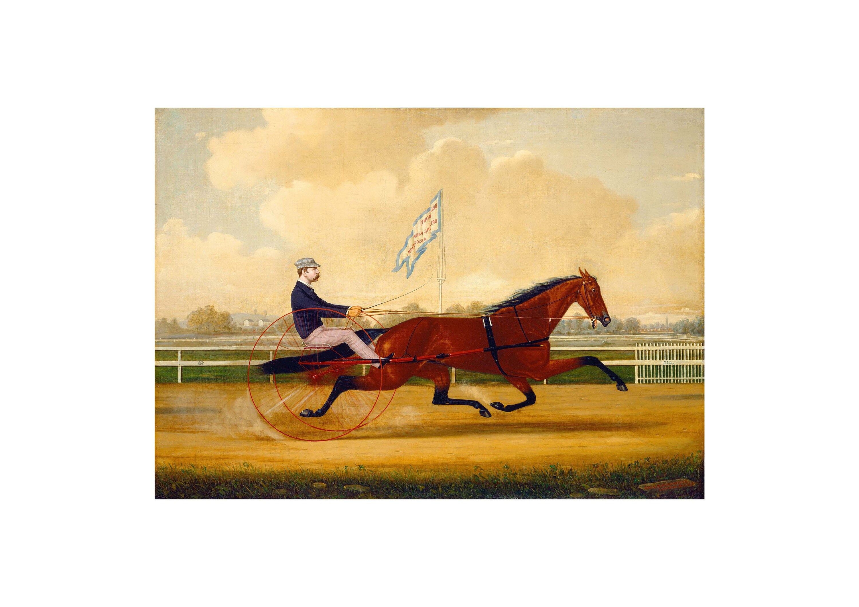 Charles S. Humphreys : "budd Doble Driving Goldsmith Maid at Belmont ...