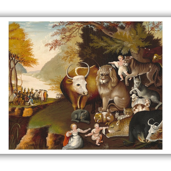 Peaceable Kingdom Print - Etsy