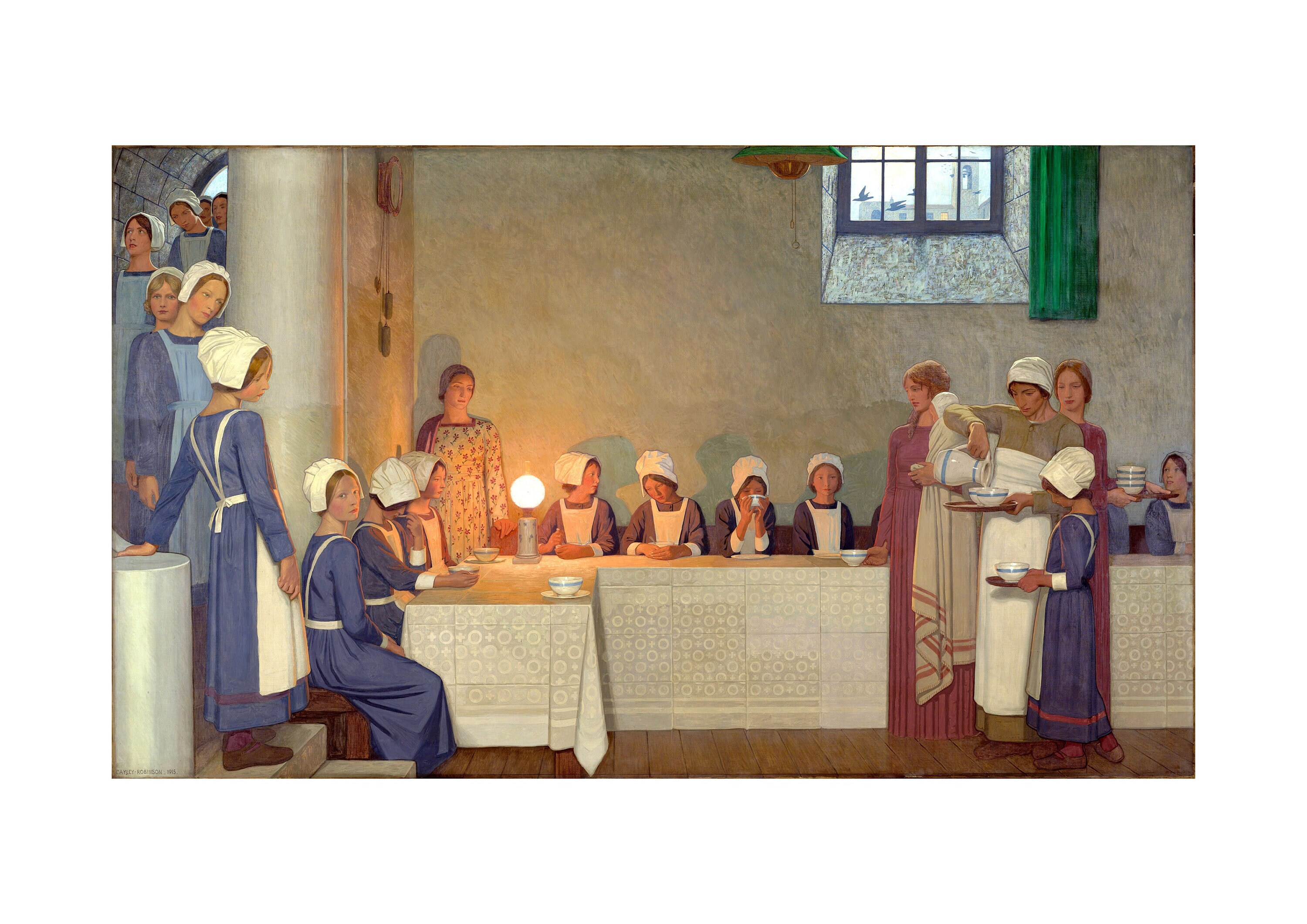 Frederick Cayley Robinson : Acts of Mercy - Orphans I (c. 1915 ...