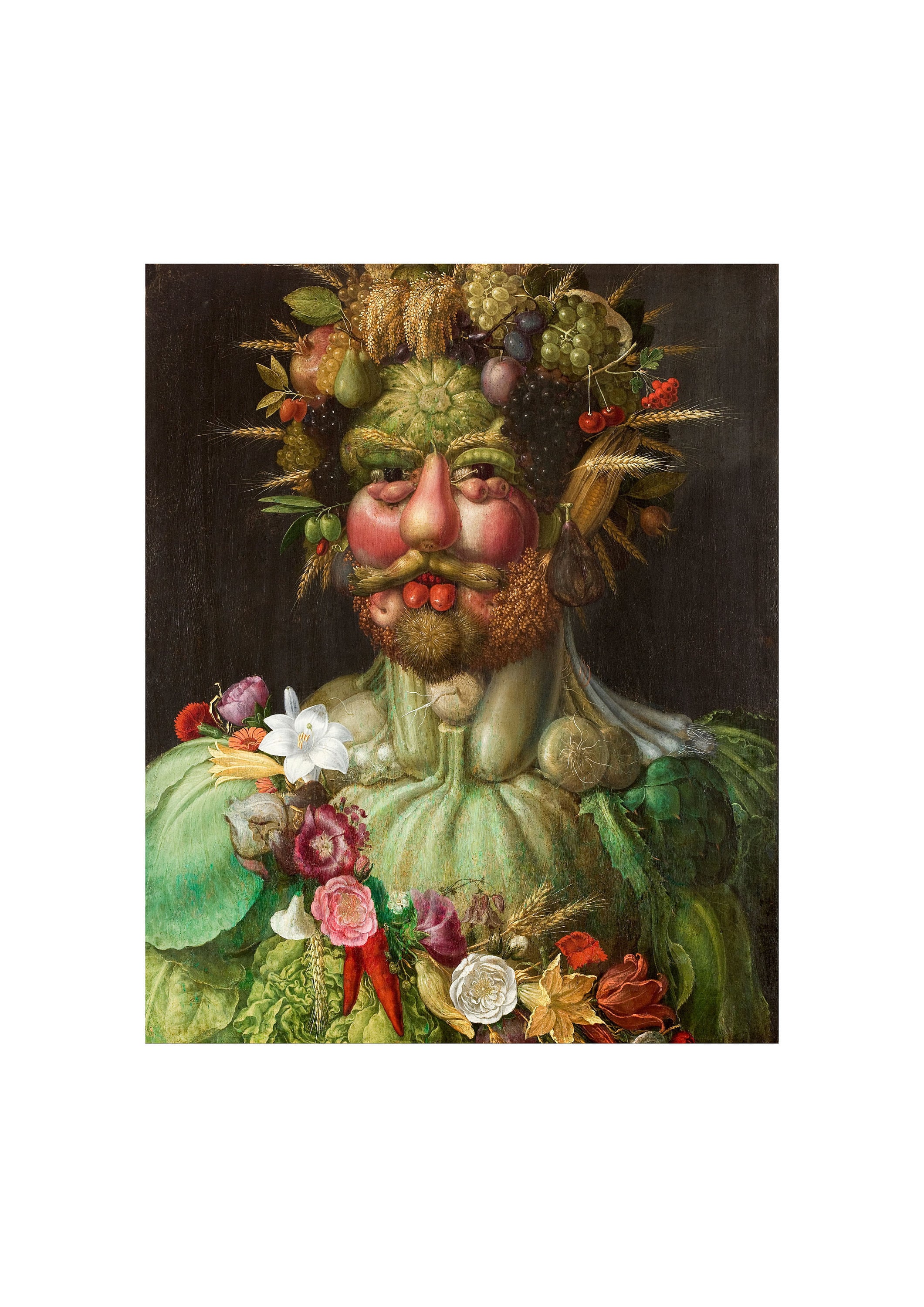 Giuseppe Arcimboldo : "rudolf II of Habsburg as Vertumnus", 1590 ...