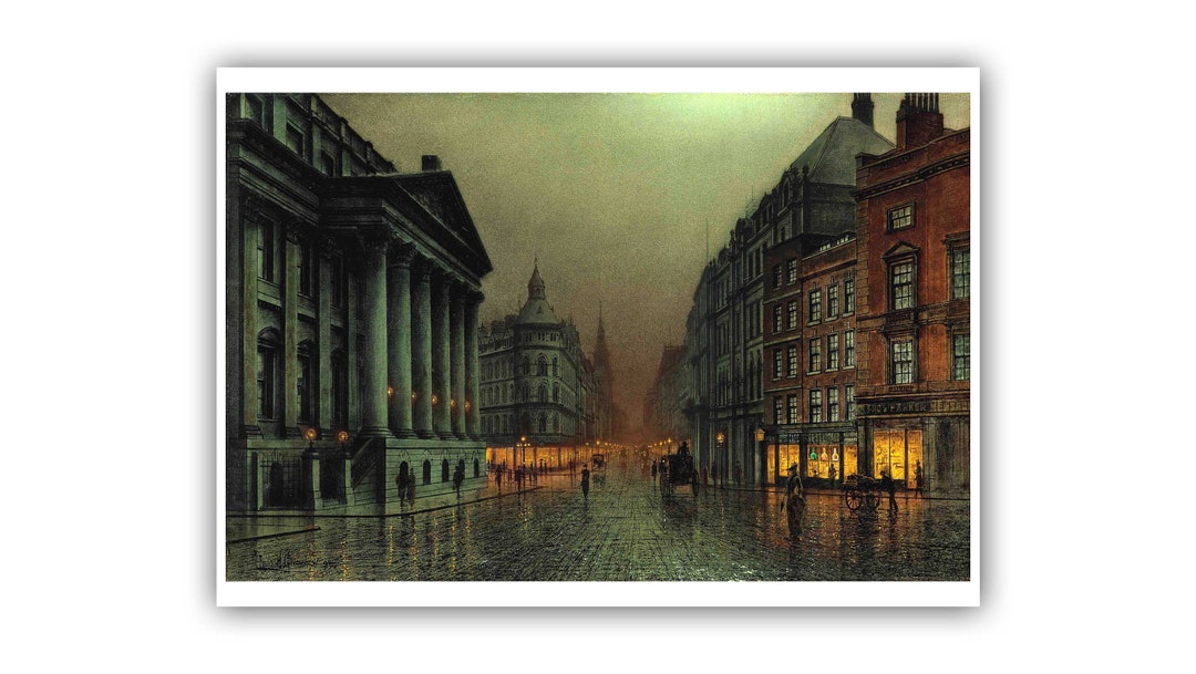 John Atkinson Grimshaw : the Mansion House, London, 1894 Museum Quality ...