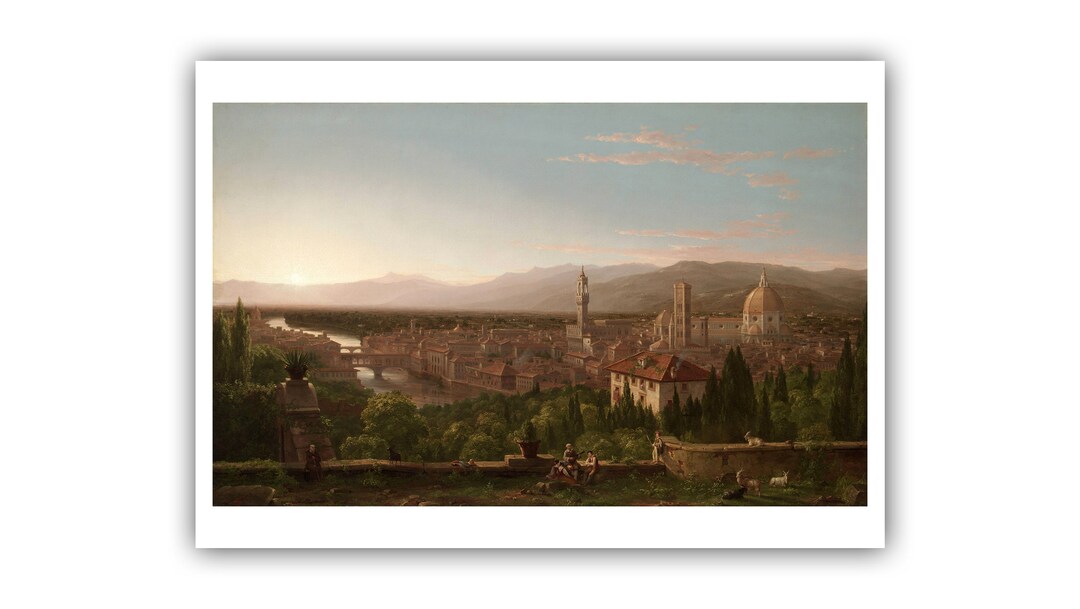 Thomas Cole : "view of Florence From San Miniato", 1837 - Museum ...