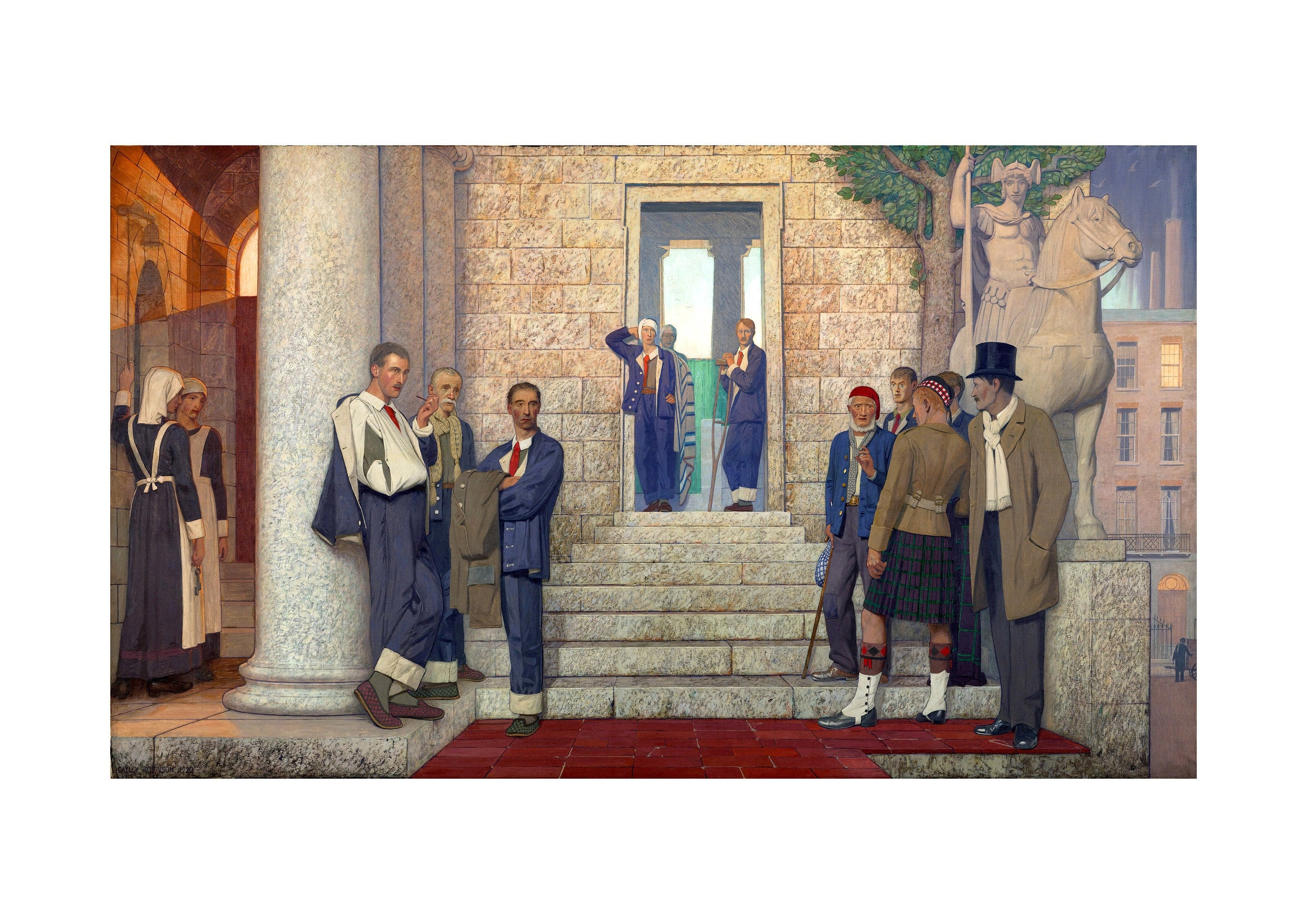 Frederick Cayley Robinson : acts of Mercy the Doctors I, C. 1920 Museum ...