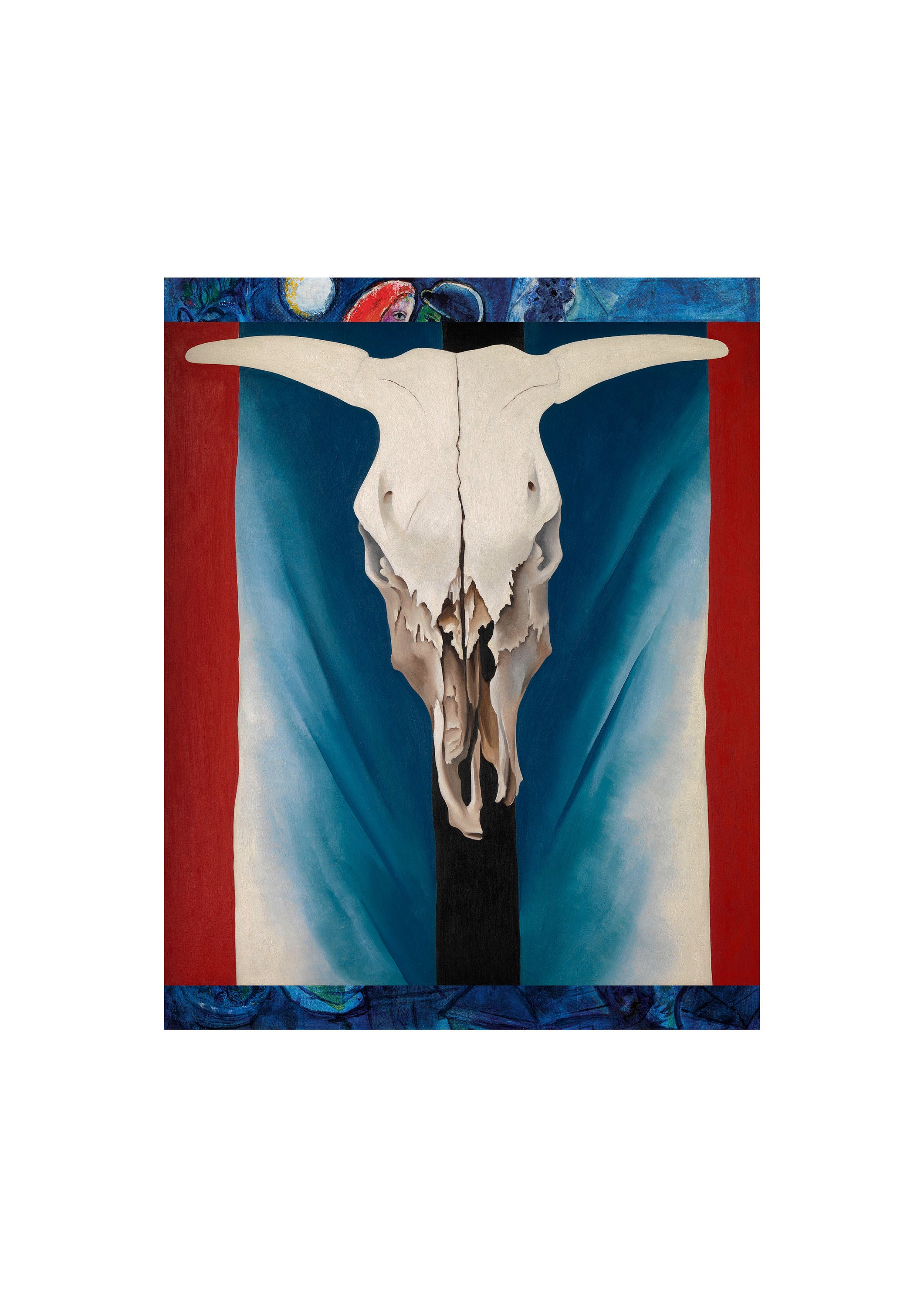 Georgia O'keeffe : cow's Skull Red White and - Etsy