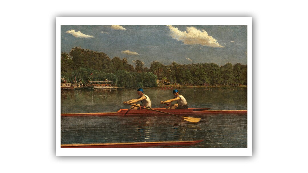 Thomas Eakins : "the Biglin Brothers Racing", 1872 - Museum Quality ...