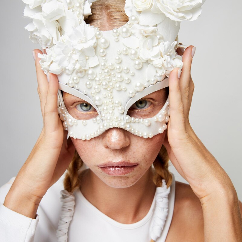 White Rabbit Mask - Etsy