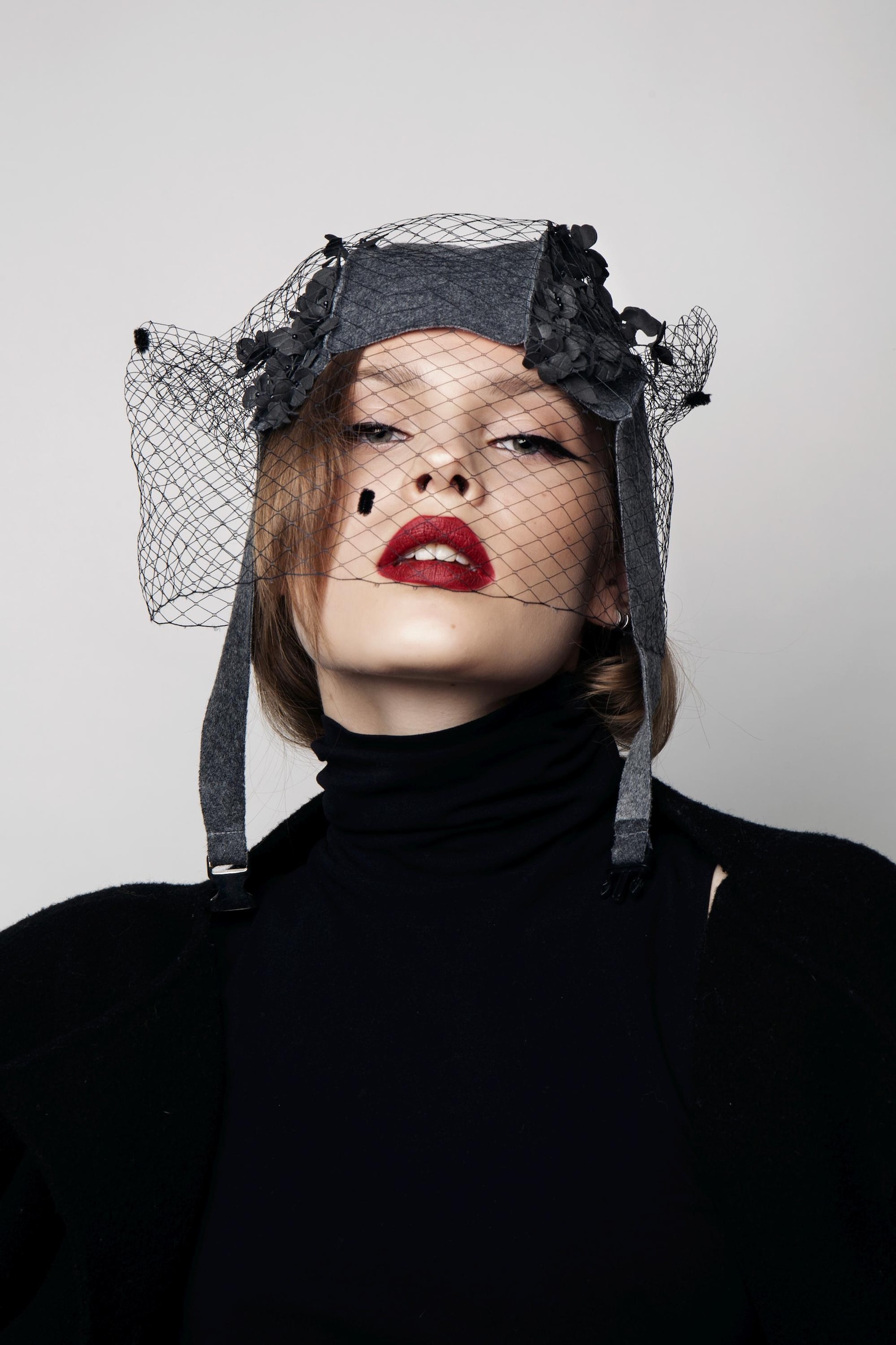 Vintage Black Floral Veil Helmet - Elegant Wedding Fascinator - Etsy