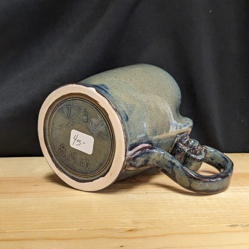Wonky Rustic Blue Mug | Wheel Thrown Ceramic | Pottery | Stoneware - Etsy