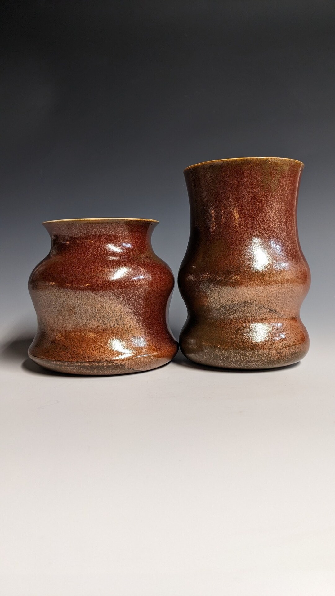 Sedona Caves Pottery Vase Set Planter Hand Thrown Stoneware Wheel ...