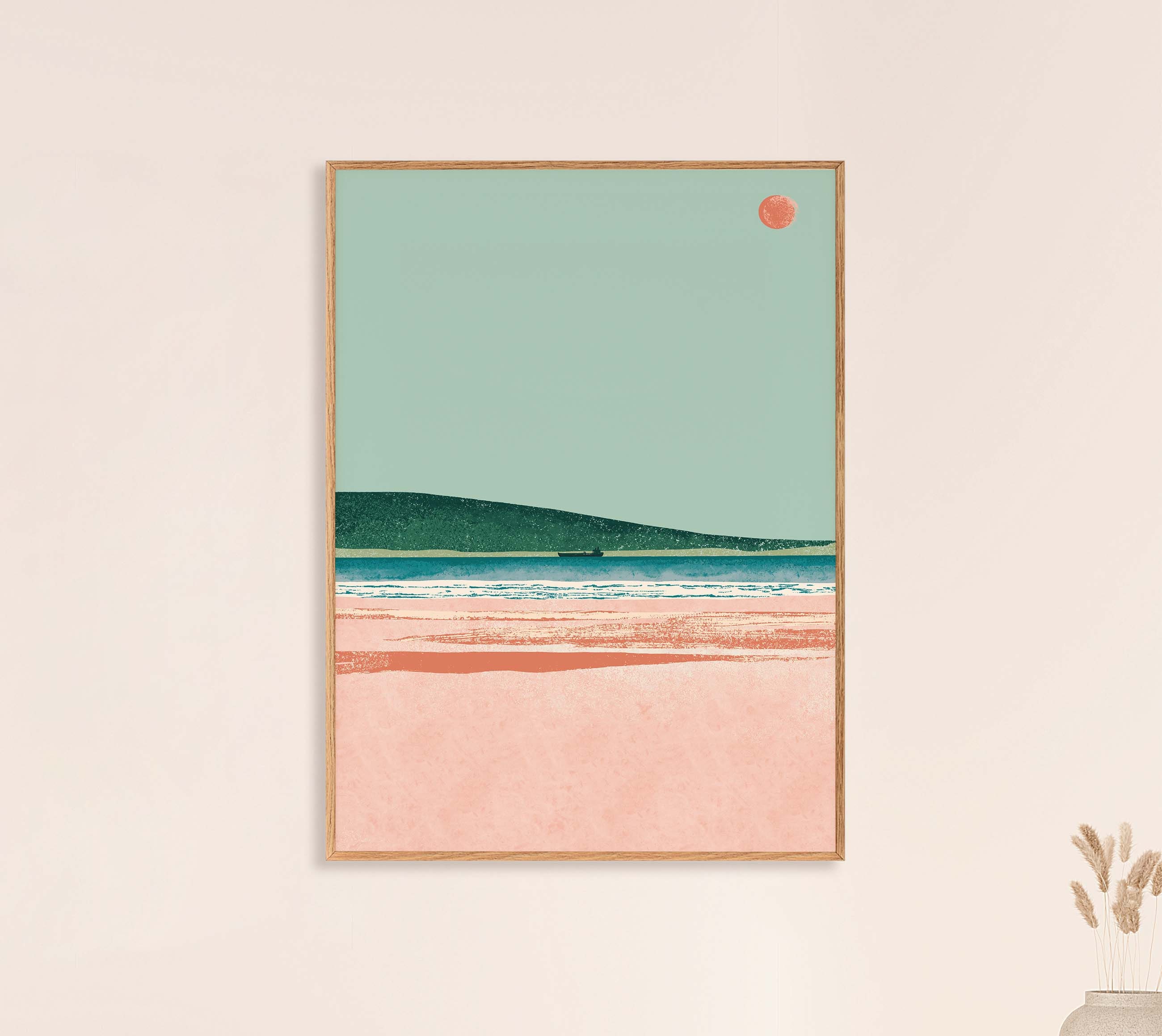 Coastal Print Beach Wall Art Seaside Art Print | Etsy