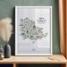 New Forest Map Print, Travel Map, Illustrated National Park Map, New ...