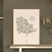 New Forest Map Print, Travel Map, Illustrated National Park Map, New ...