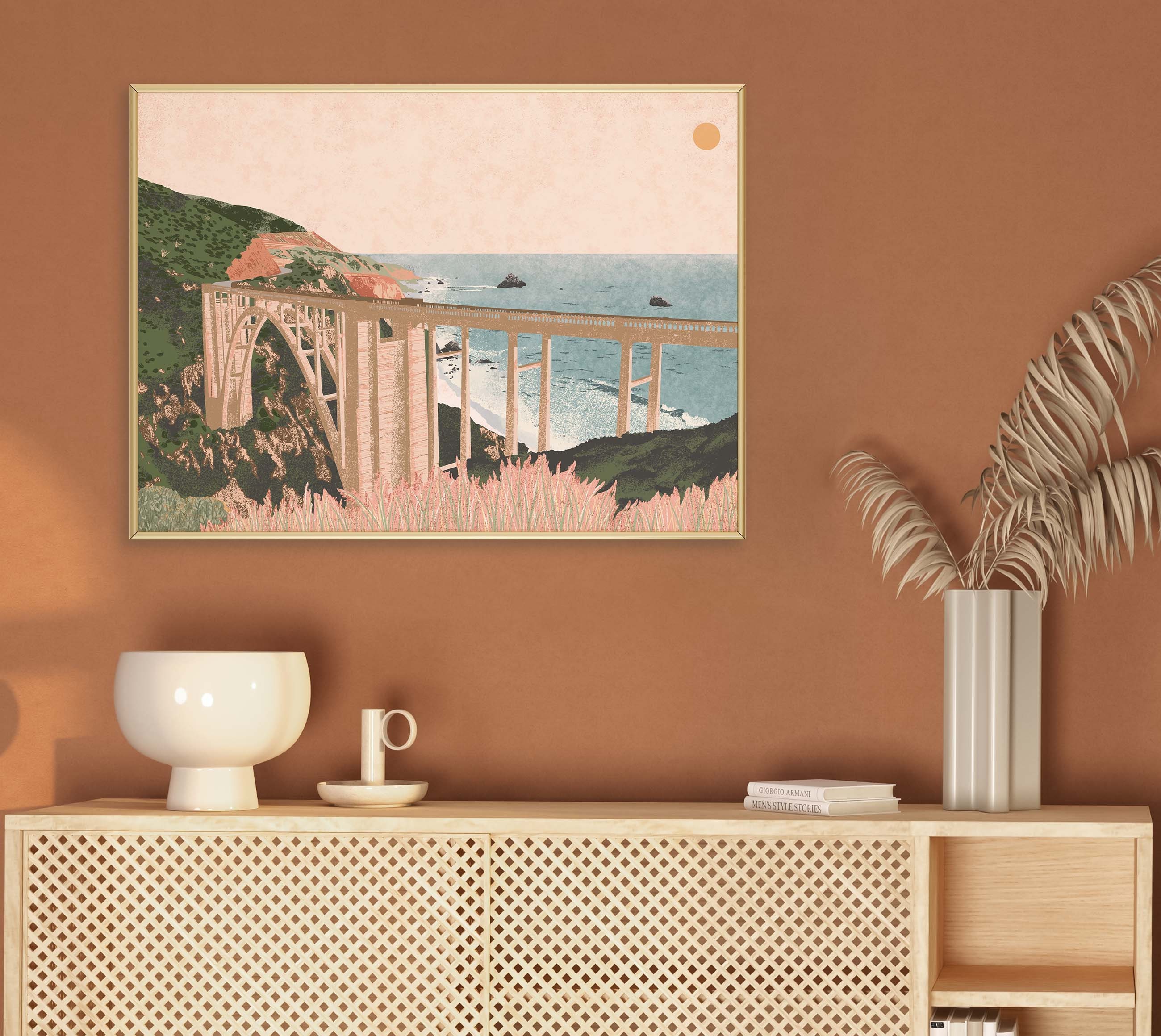 Big Sur California Art Print California Coast Travel Poster - Etsy