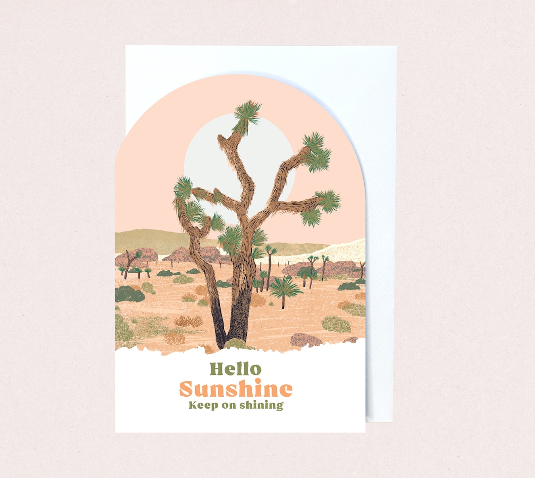 Sunshine Birthday Card - Hello Sunshine Keep on Shinning Greeting Card ...