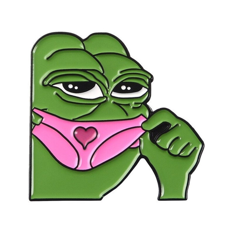 1 stk Cartoon Frosch Meme Emaille Pin | Etsy