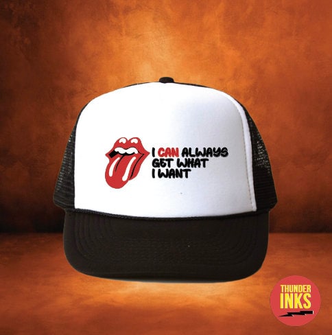 Rolling Stones Trucker Cap - Rock N Roll DTF Print - Etsy
