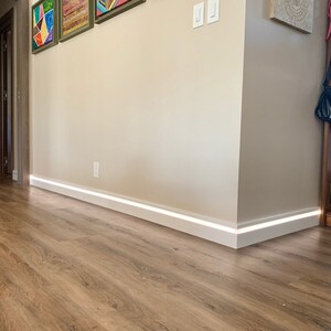 A Sample of Unique, Patented by Us Baseboard Moldings With LED Diffuser ...