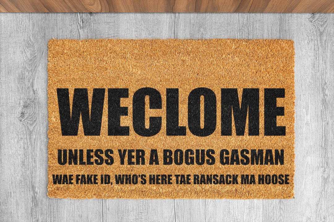 Still Game Door Mat | Weclome Door Mat | Still Game Bogus Gasman ...