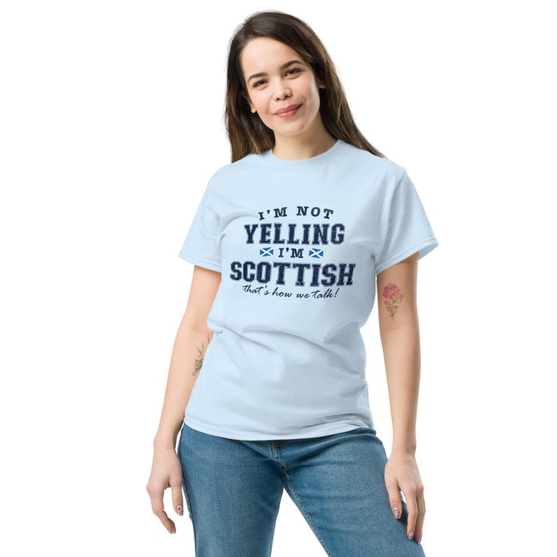 Scottish | I'm Not Yelling, I'm Scottish Tshirt | Funny Scotland Tee ...