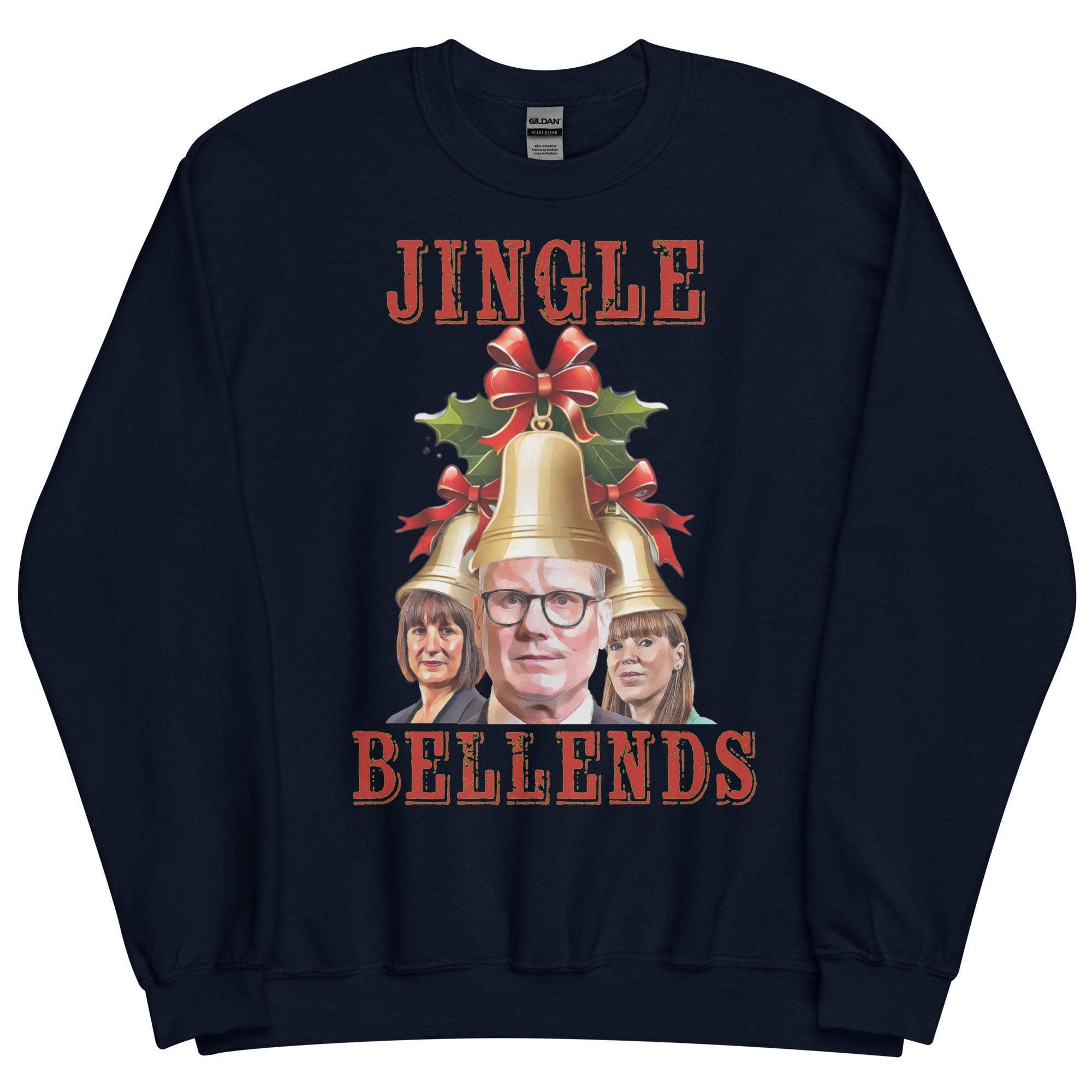 Jingle Bellends Funny Keir Starmer, Rachel Reeves, Angela Rayner ...