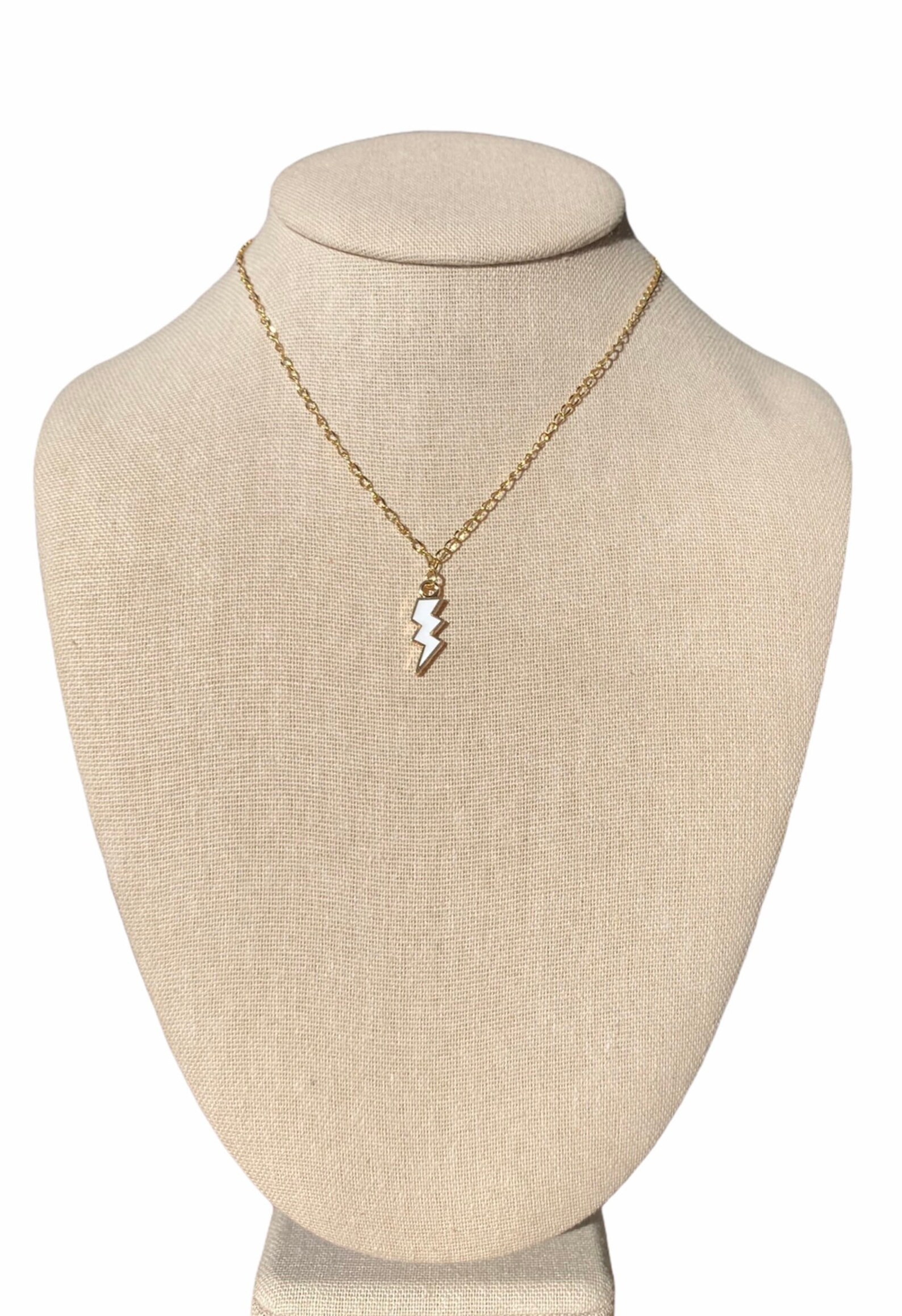 Lighting bolt necklace | Etsy