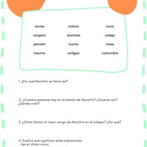 Manolito Gafotas - Cuaderno De Lectura - Etsy