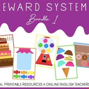 Teaching ESL Reward Systems Bundle 1 | Candy/sweet Edition | Printable ...