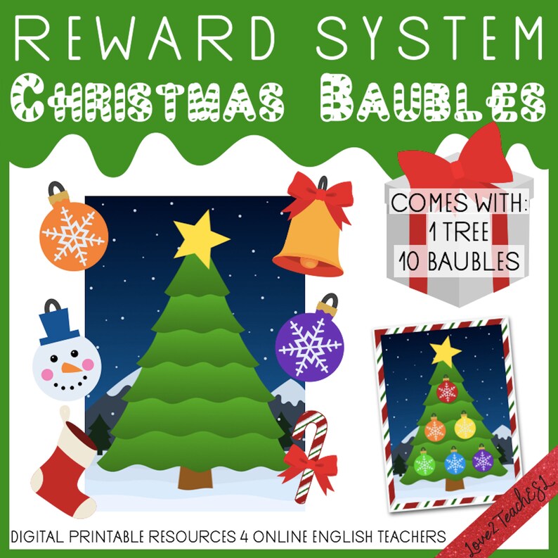 Teaching ESL Reward Systems Holiday Bundle 2 | Christmas Edition ...
