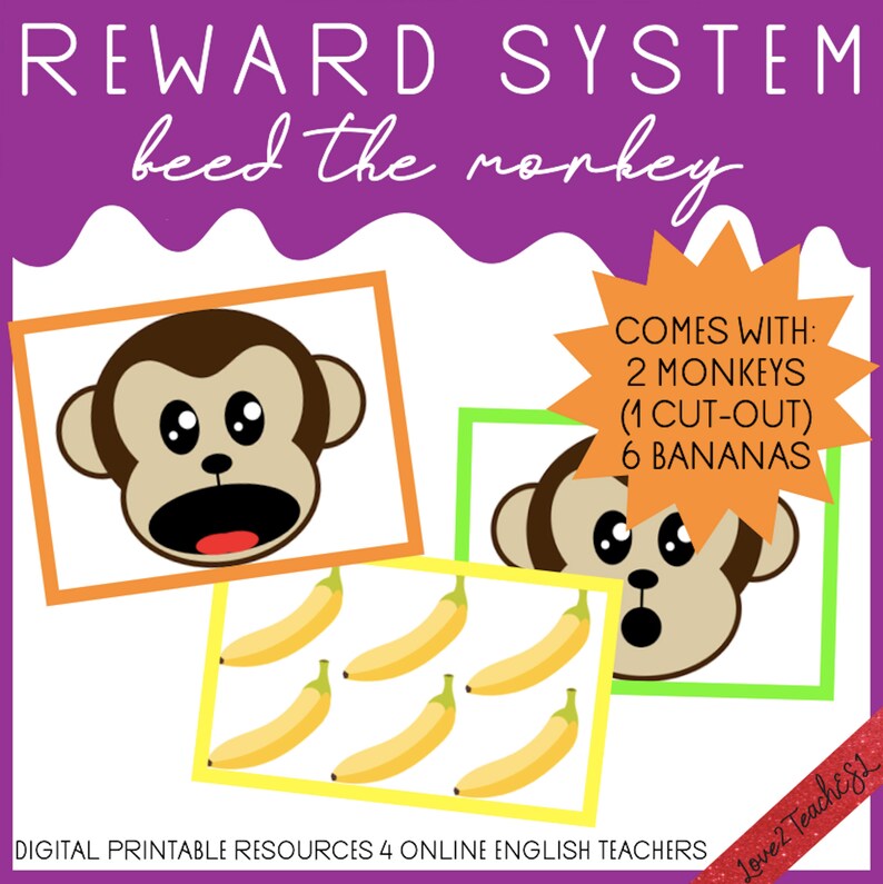 Teaching ESL Reward Systems Bundle 3 | Feed the Animals Edition ...