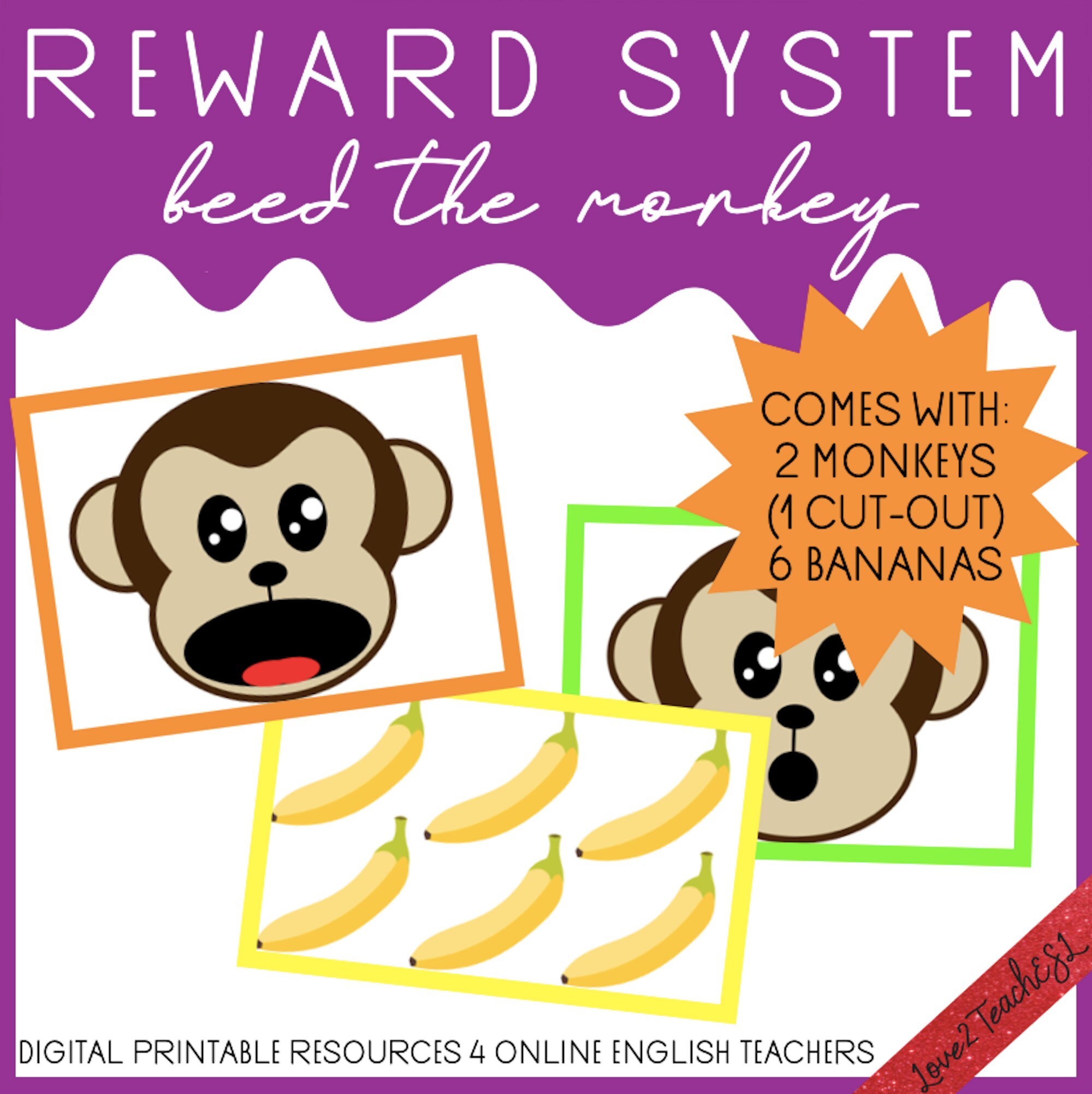 Teaching ESL Reward Systems Bundle 3 | Feed the Animals Edition ...