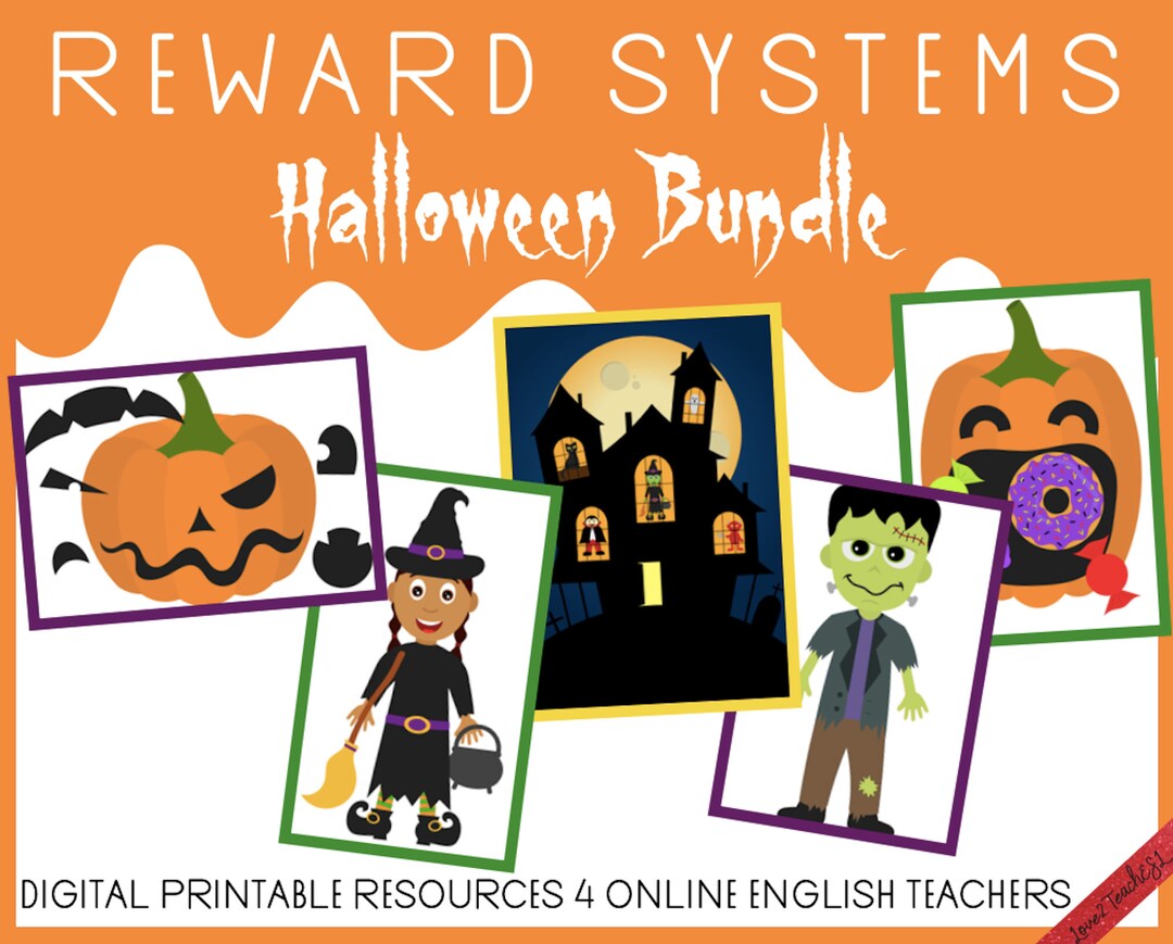 Teaching ESL Reward Systems Holiday Bundle 1 | Halloween Edition ...