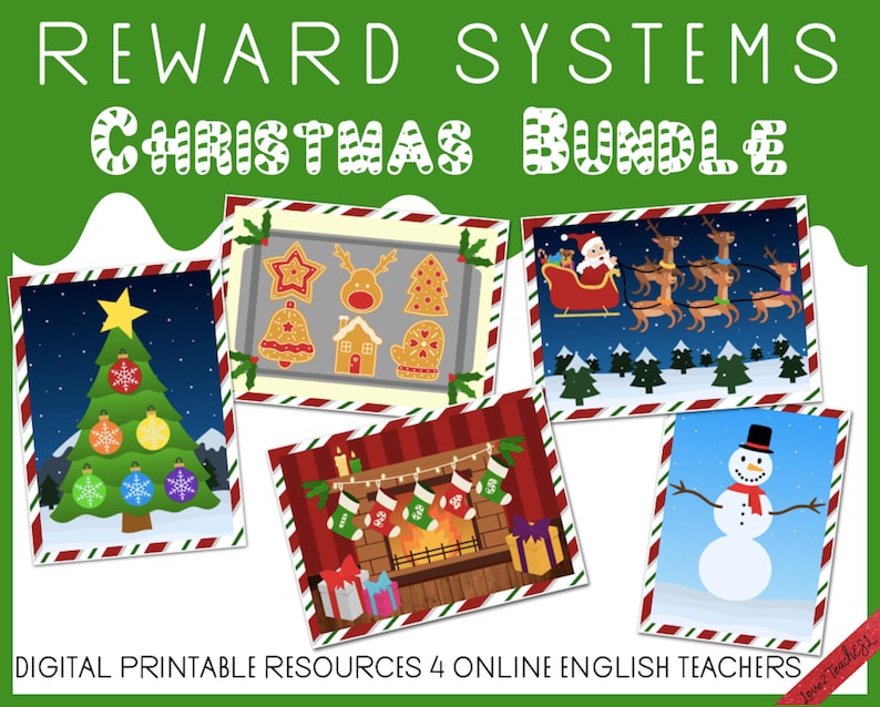 Teaching ESL Reward Systems Holiday Bundle 2 | Christmas Edition ...