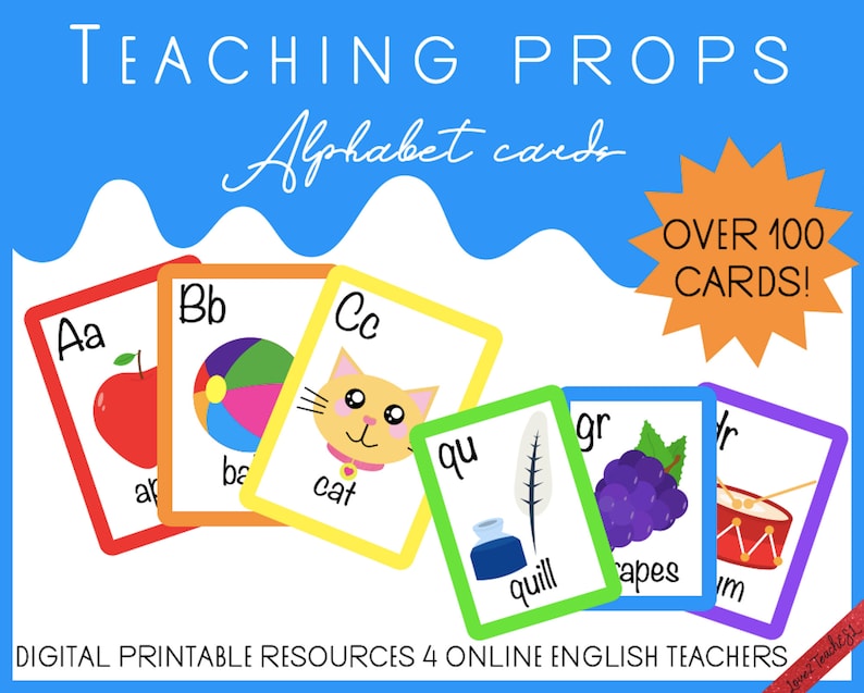 Teaching ESL Alphabet Cards | Teaching Props | Printable Resources for ...