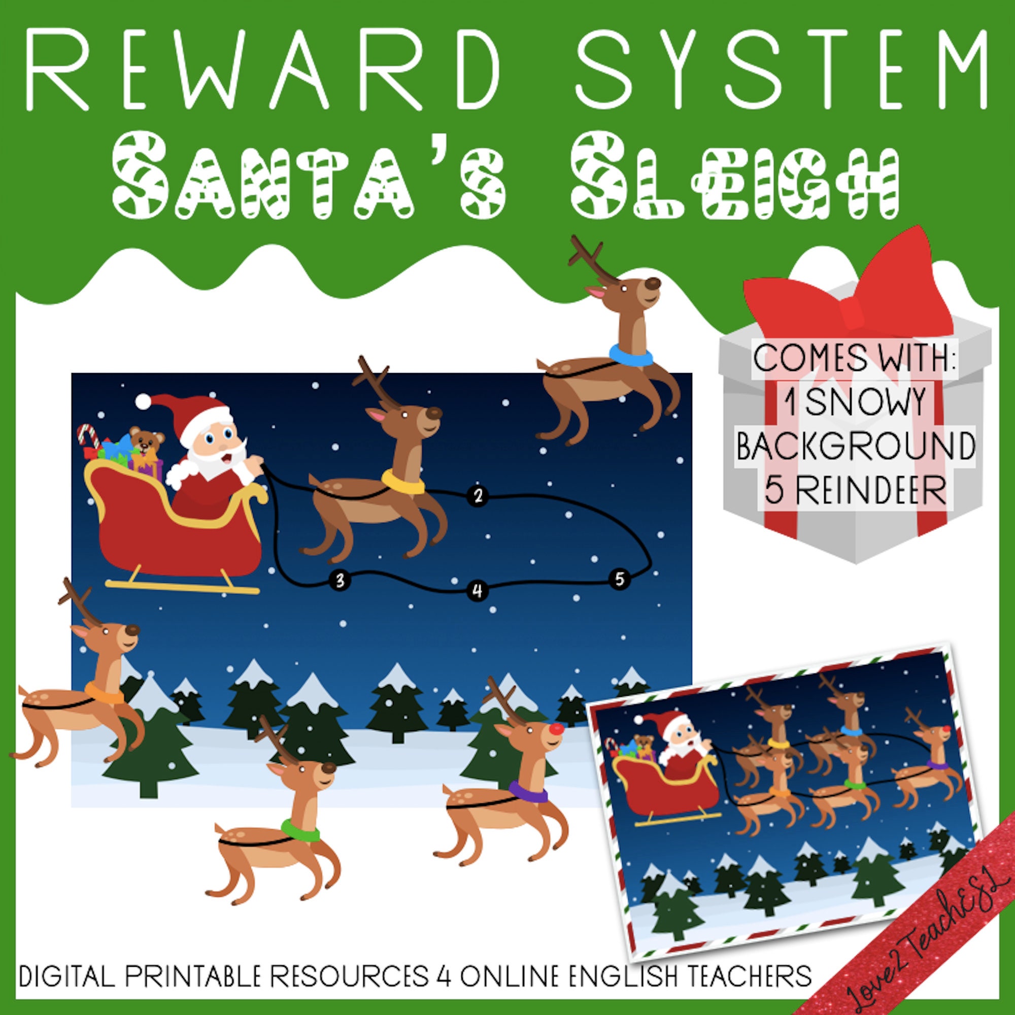 Teaching ESL Reward Systems Holiday Bundle 2 | Christmas Edition ...