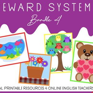 Teaching ESL Reward Systems Bundle 4 | Animals & Garden Edition ...
