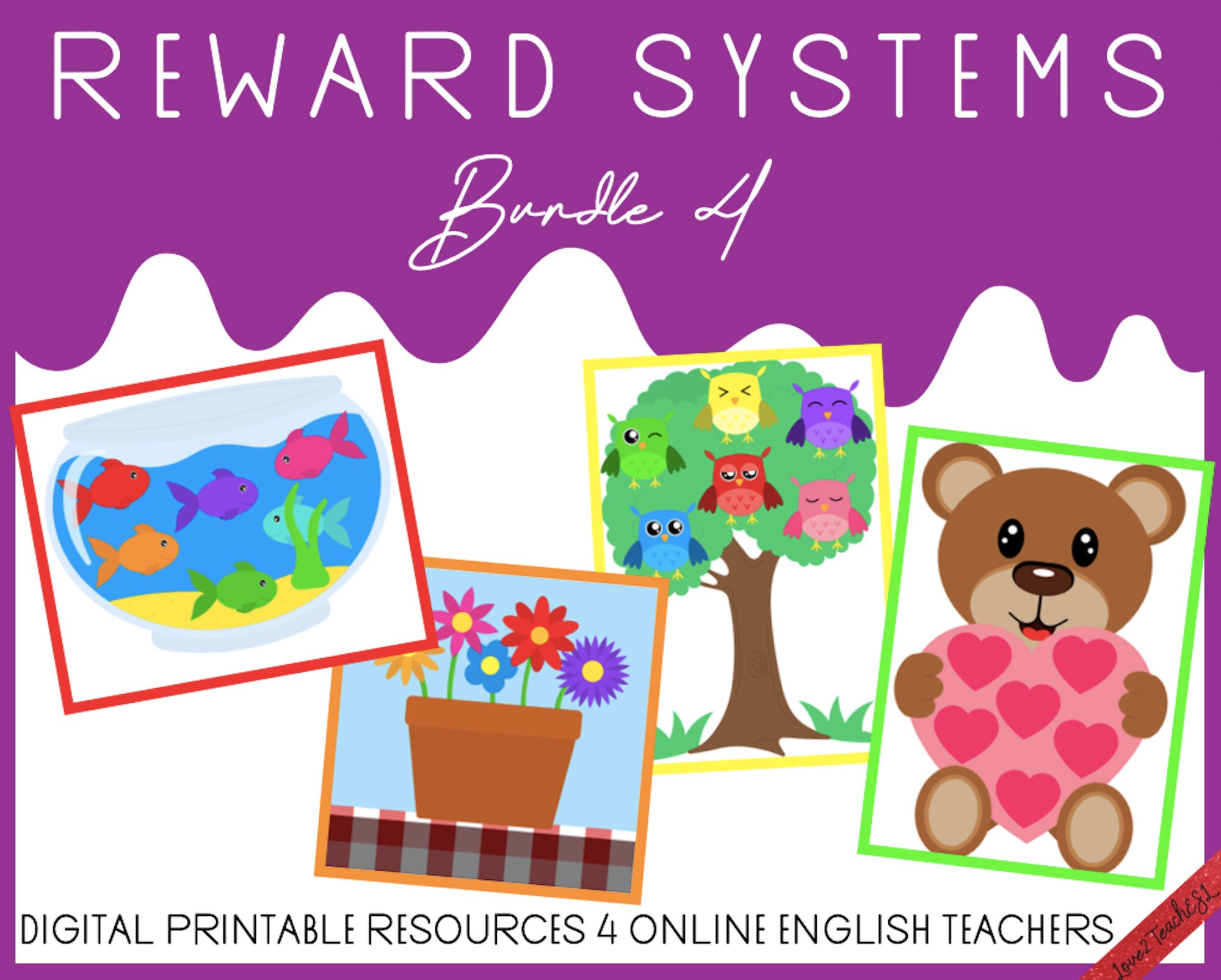 Teaching ESL Reward Systems Bundle 4 | Animals & Garden Edition ...