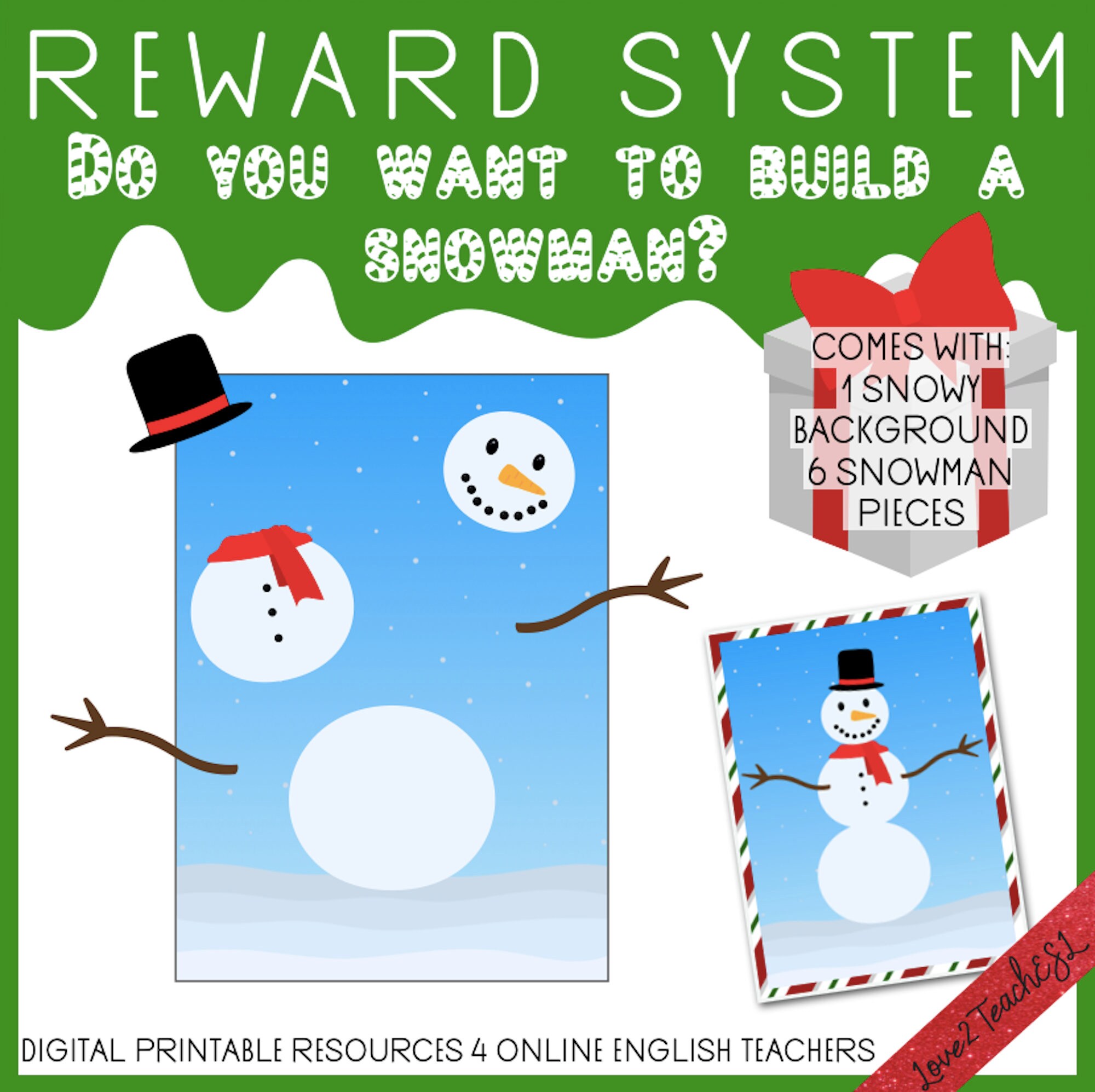 Teaching ESL Reward Systems Holiday Bundle 2 | Christmas Edition ...