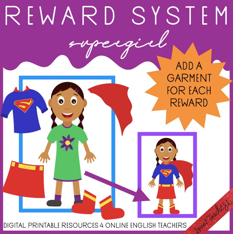 Teaching ESL Reward Systems Bundle 5 Superhero Edition Printable ...