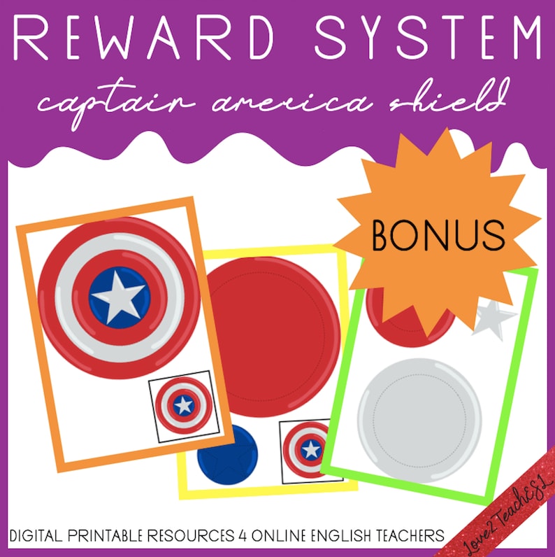 Teaching ESL Reward Systems Bundle 5 Superhero Edition Printable ...