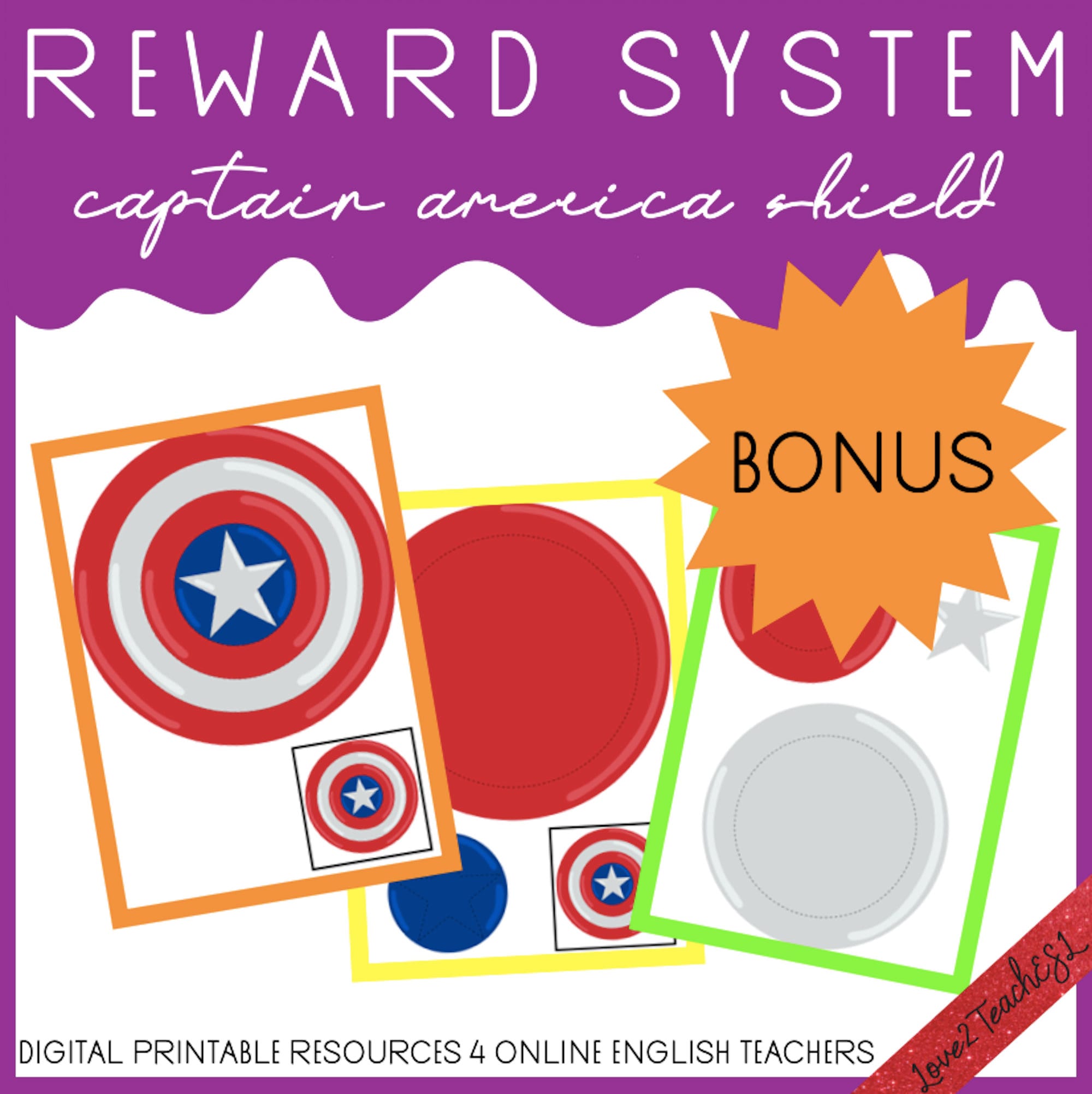 Teaching ESL Reward Systems Bundle 5 Superhero Edition Printable ...