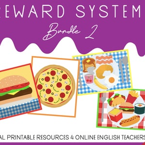 Teaching ESL Reward Systems Bundle 2 | Food Edition | Printable ...