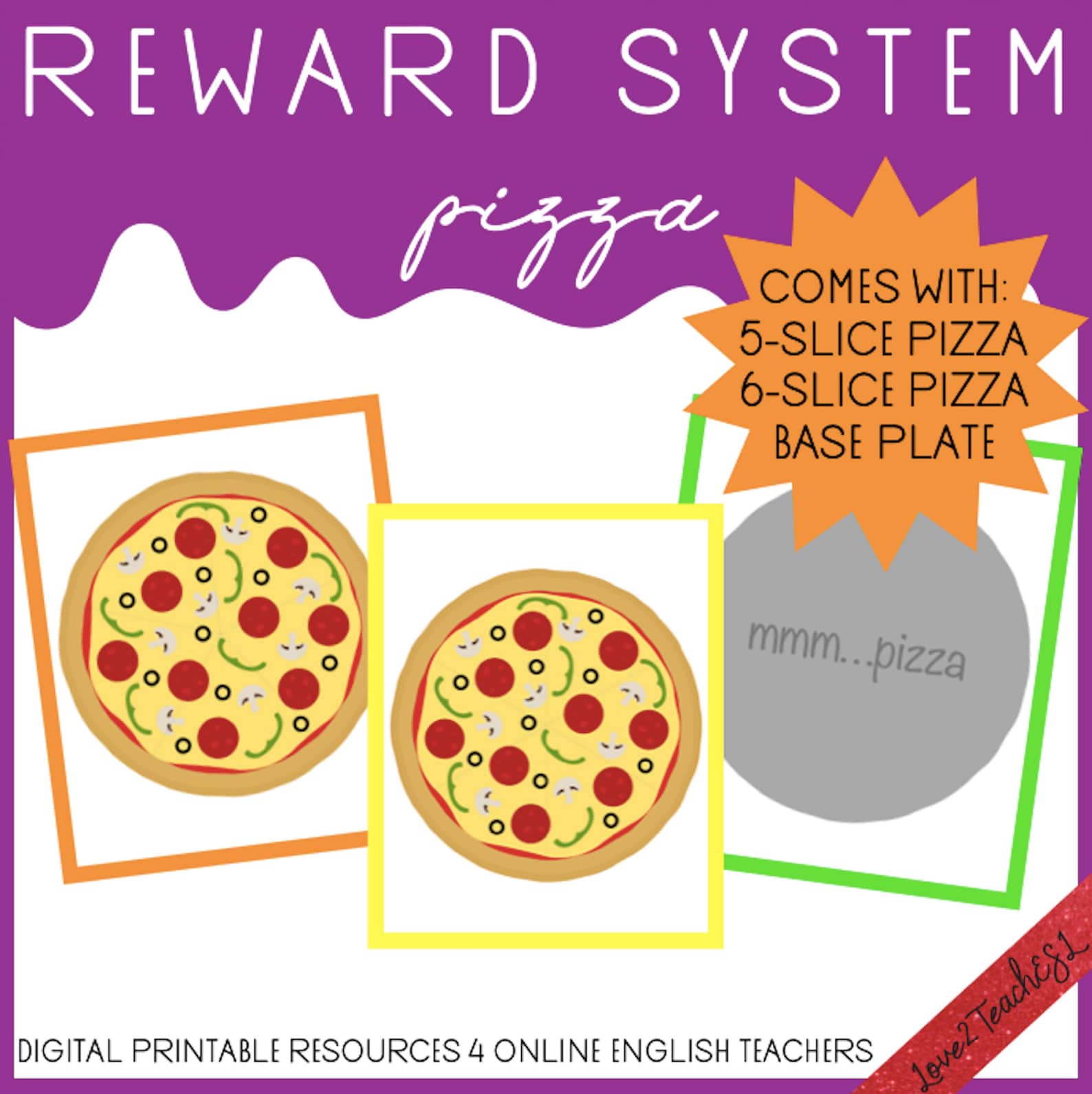 Teaching ESL Reward Systems Bundle 2 | Food Edition | Printable ...