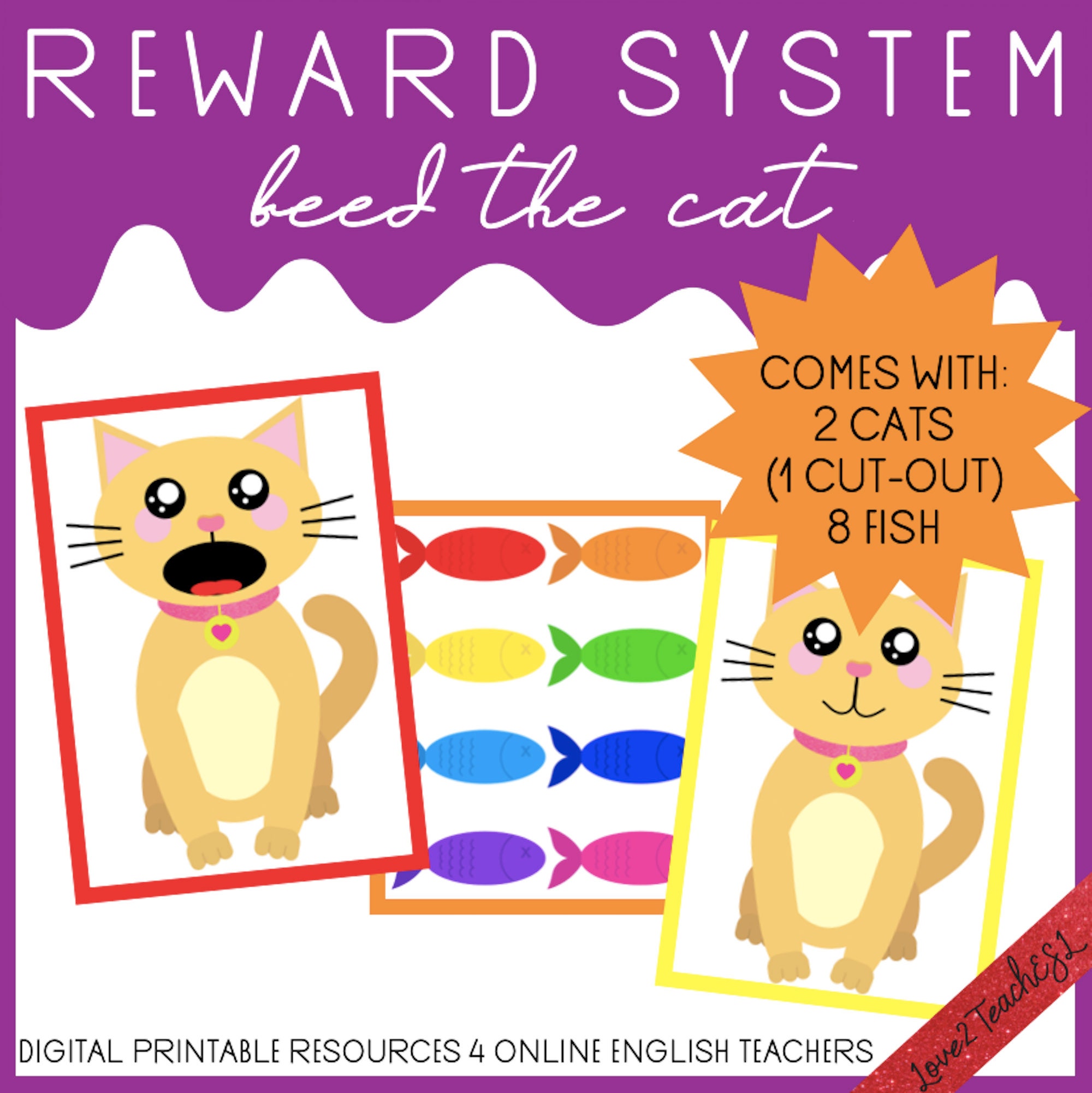 Teaching ESL Reward Systems Bundle 3 | Feed the Animals Edition ...