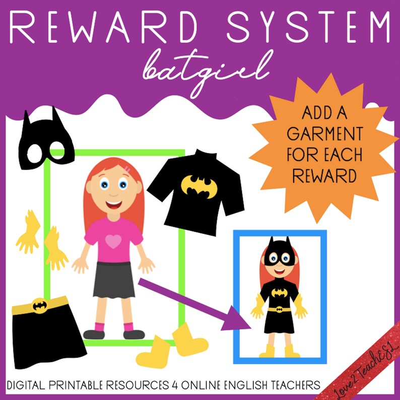 Teaching ESL Reward Systems Bundle 5 Superhero Edition Printable ...