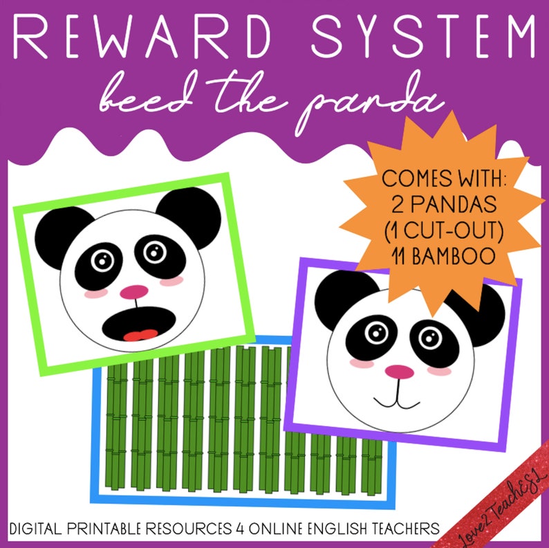 Teaching ESL Reward Systems Bundle 3 | Feed the Animals Edition ...